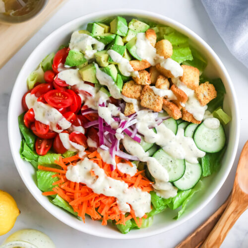 The BEST Side Salad Recipe (Ready in 15 minutes!) Quick & Easy